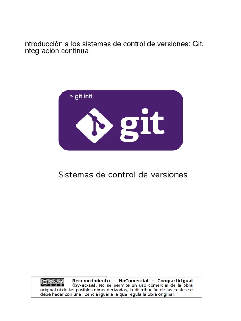 Git Control de Versiones | PDF | Control de versiones | Entorno de ...