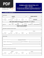 Formulario Registral N 1 Ley 27157 | PDF | Propiedad | Justicia