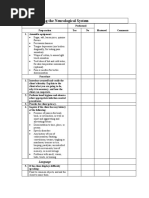 NEURO VITAL SIGNS ASSESSMENT Procedure and Checklist | PDF | Foot | Senses