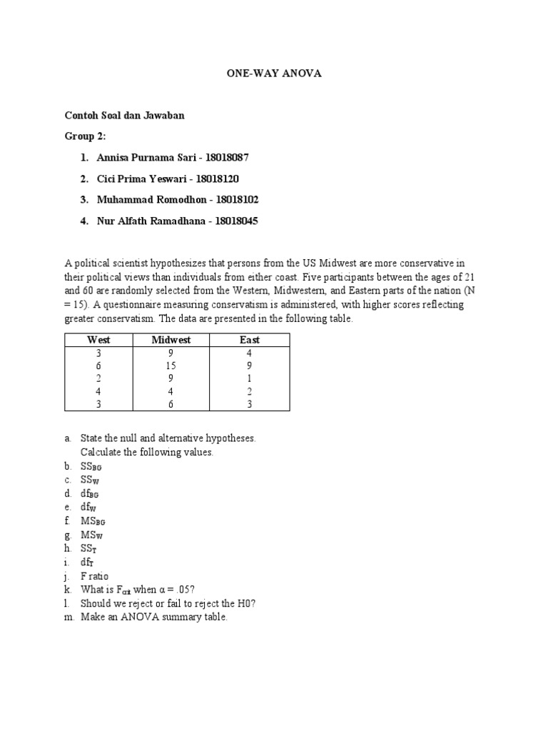 Contoh Soal Dan Jawaban - Group 2 | PDF | Tests | Scientific Method