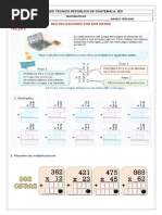 Cuadernillo Practicando La DIVISIÓN | PDF | División (Matemáticas) | Matemática Elemental