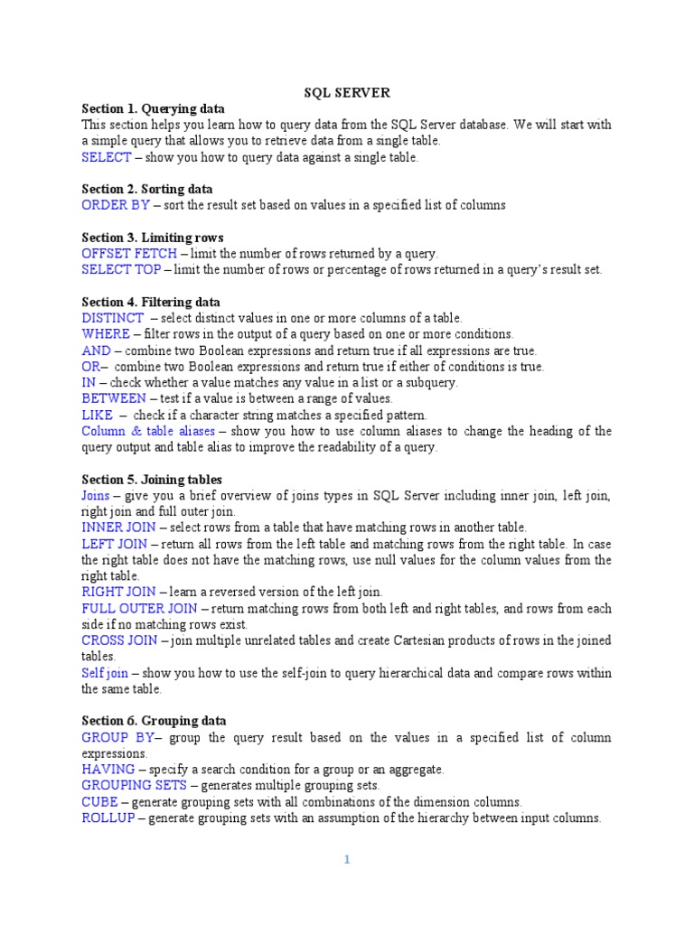 SQL Database | PDF | Relational Database | Database Index