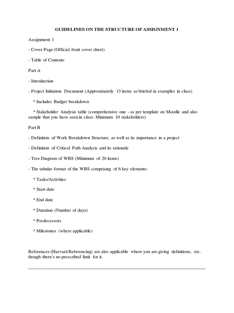 Guidelines - Assignment 1 | PDF