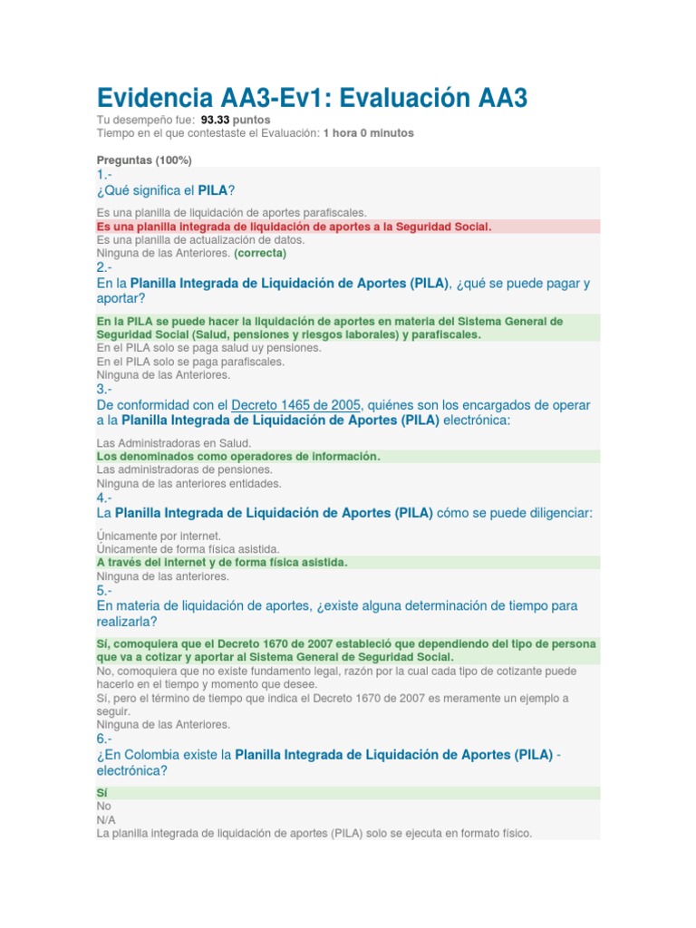 Evidencia AA3 | PDF | Pensión | Información