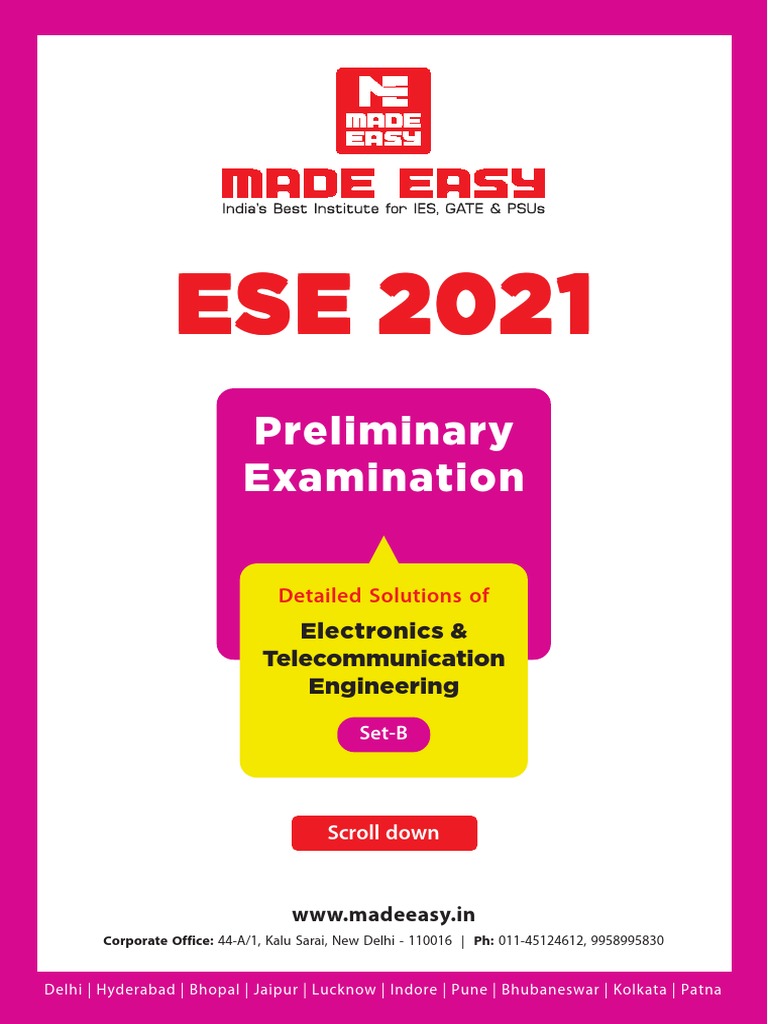 Analysis of the Electronics and Telecommunication Engineering Paper of ...
