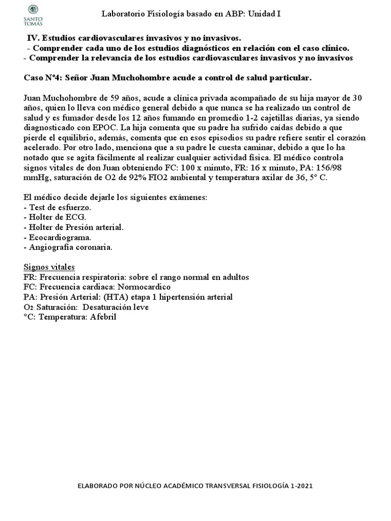 Casos ABP Caso 4 LISTO | PDF | Enfermedad pulmonar obstructiva crónica | Ecocardiografía