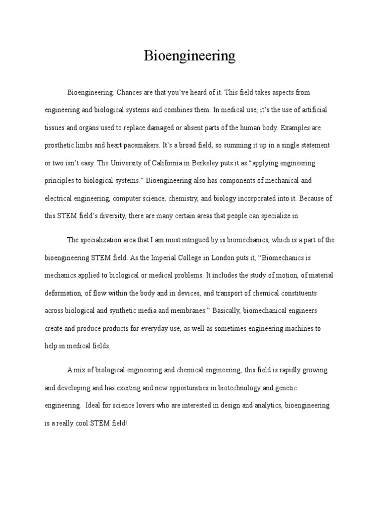 Bioengineering | PDF | Biological Engineering | Biomechanics