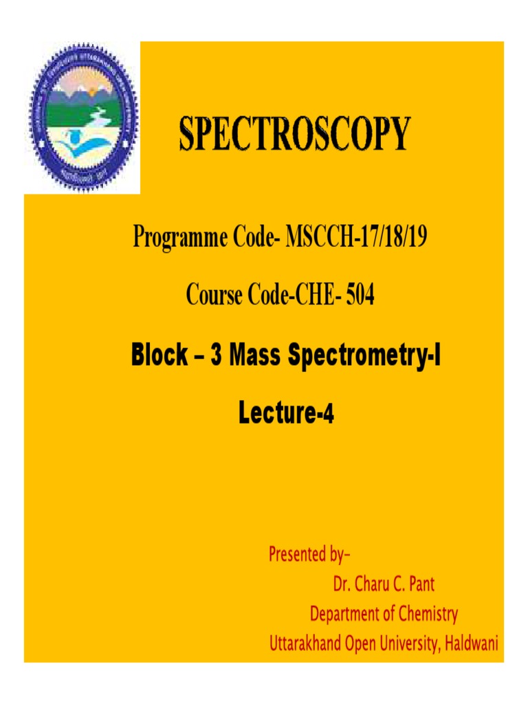 Mass Spectrometry Fundamentals and Techniques | PDF | Mass Spectrometry ...