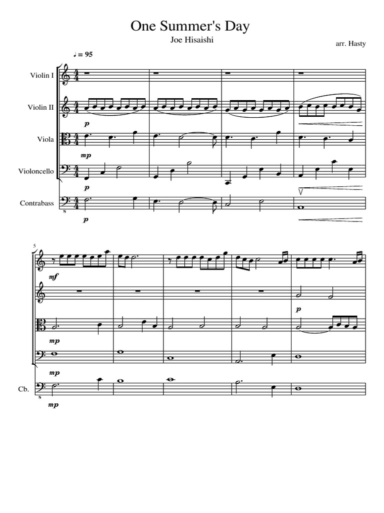 One Summers Day Full Orchestra | PDF