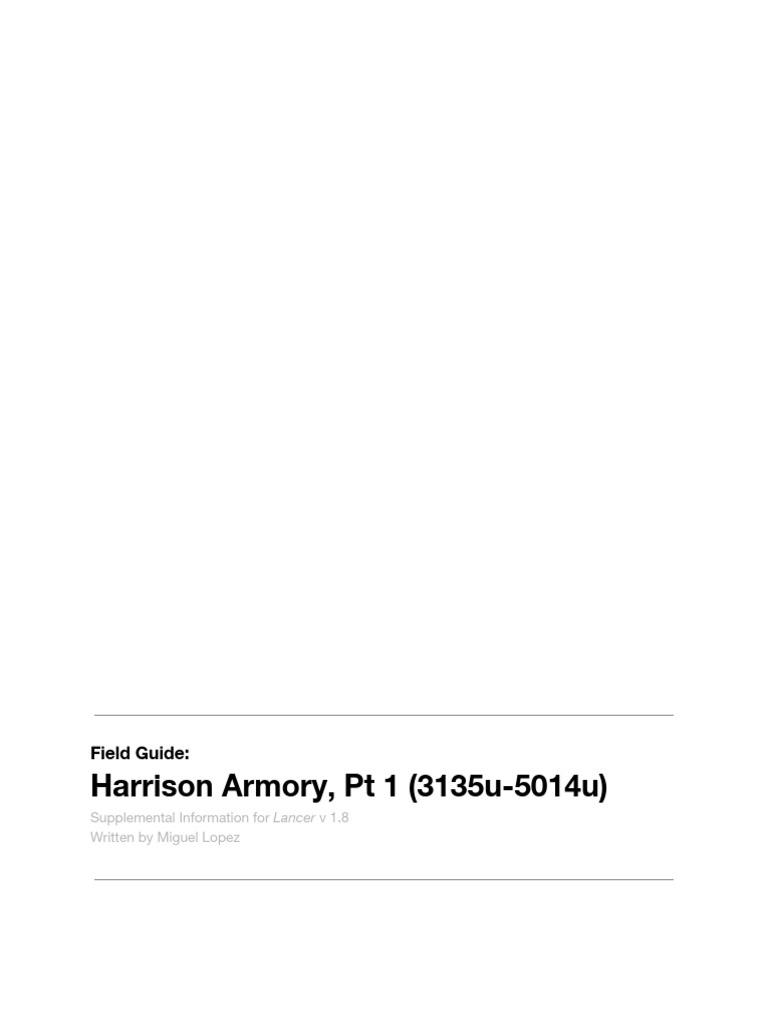 Harrison Armory Overview and History | PDF | Citizenship | Nobility