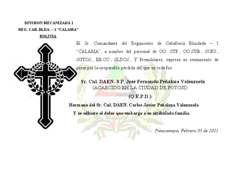 Esquela Funebre | PDF
