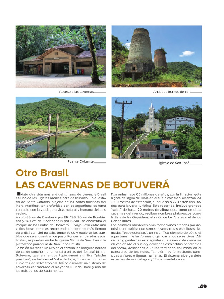 Descubre las Cavernas de Botuverá | PDF | Naturaleza
