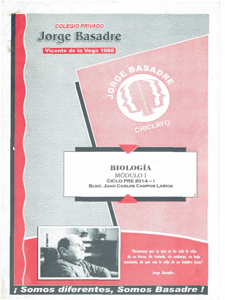 Biología-Módulo1-Colegio Privado Jorge Basadre | PDF | Lípido | Aminoácidos