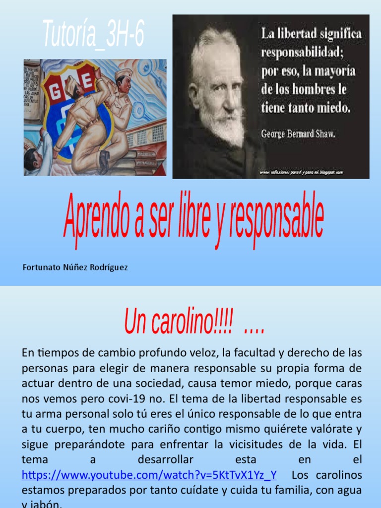 E6-DPCC-aprendo Ser Libre Responsable | PDF