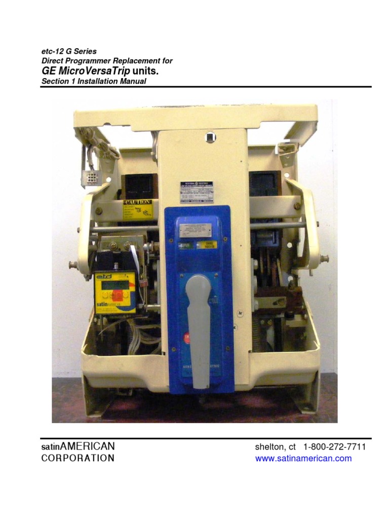 Ge Microversatrip Units.: Etc-12 G Series Direct Programmer Replacement ...