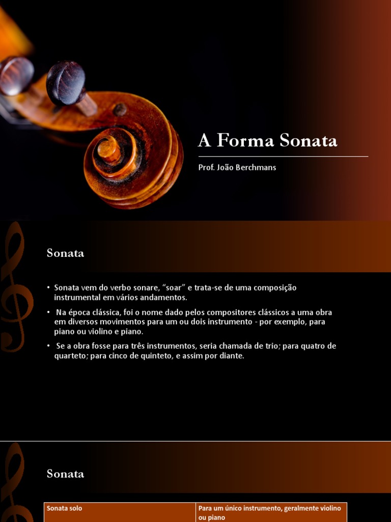 A Forma Sonata | PDF | Sonata | Composições musicais