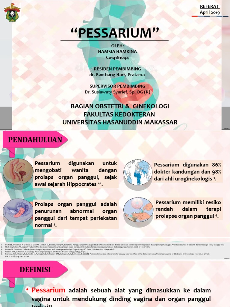 Panduan Lengkap Pessarium untuk Prolaps Panggul | PDF