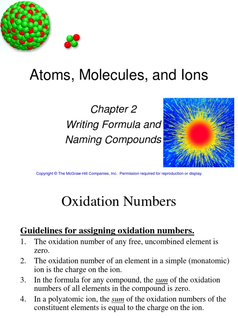 Ch02 - Lecture (Writing Formula and Naming Compounds) | PDF | Ion ...