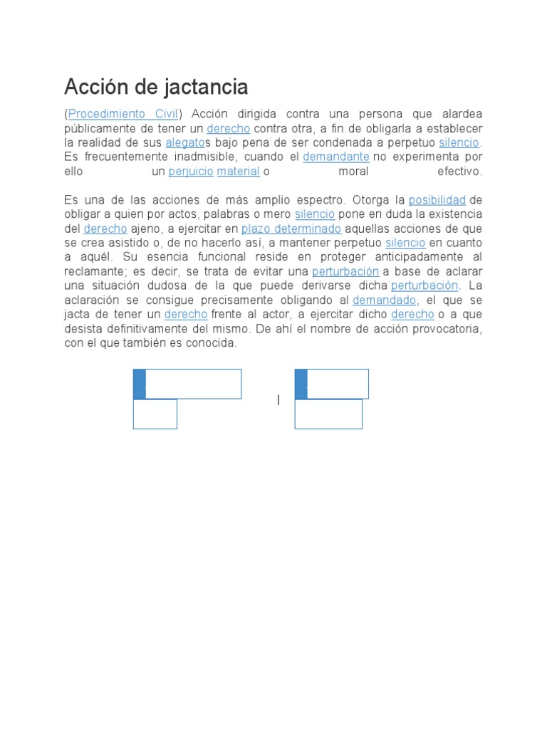 Acción de Jactancia | PDF
