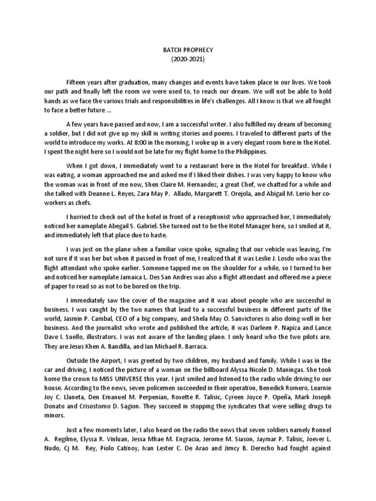 Batch Prophecy | PDF