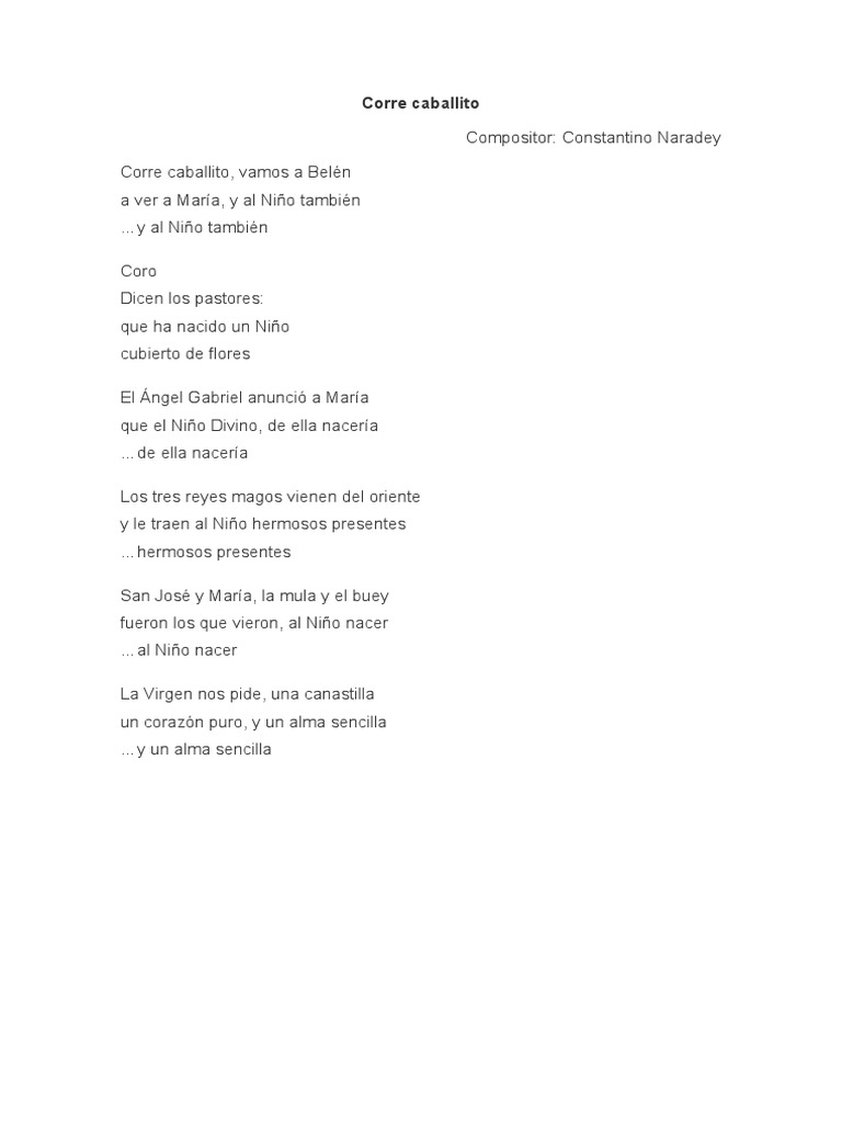 Corre Caballito | PDF