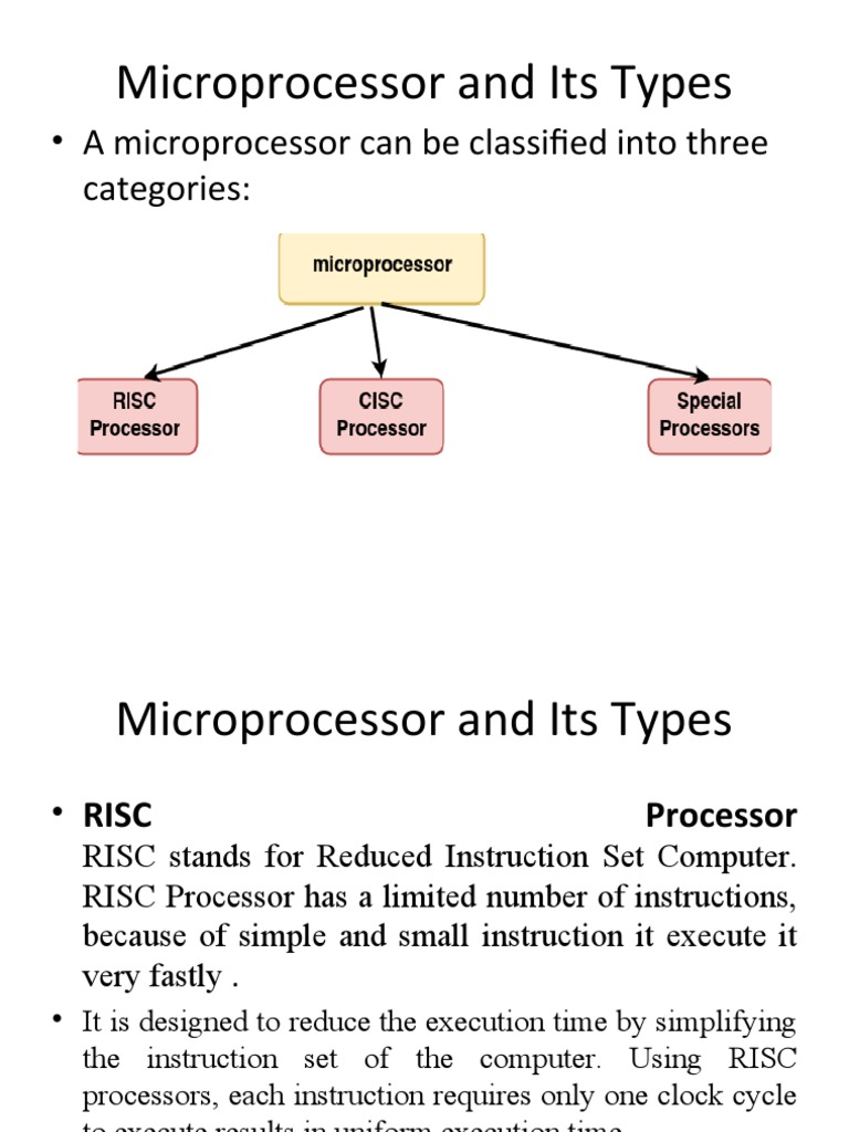 Microprocessor and Its Types | PDF | Central Processing Unit ...