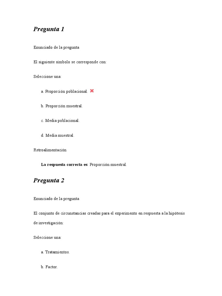 Examen de Estadistica Inferencial 5 Preguntas | PDF