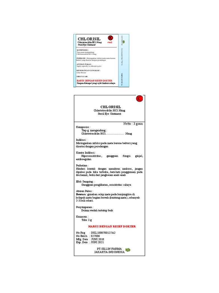 Etiket Salep Mata | PDF
