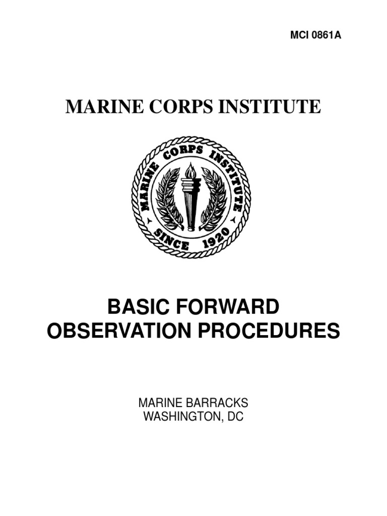 Basic Forward Observation Procedures | PDF | Mortar (Weapon) | Artillery