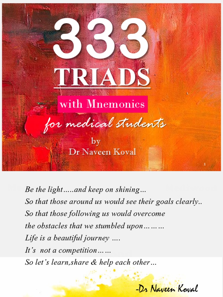 333-Triads by DR Naveen Koval | PDF | Attention Deficit Hyperactivity ...