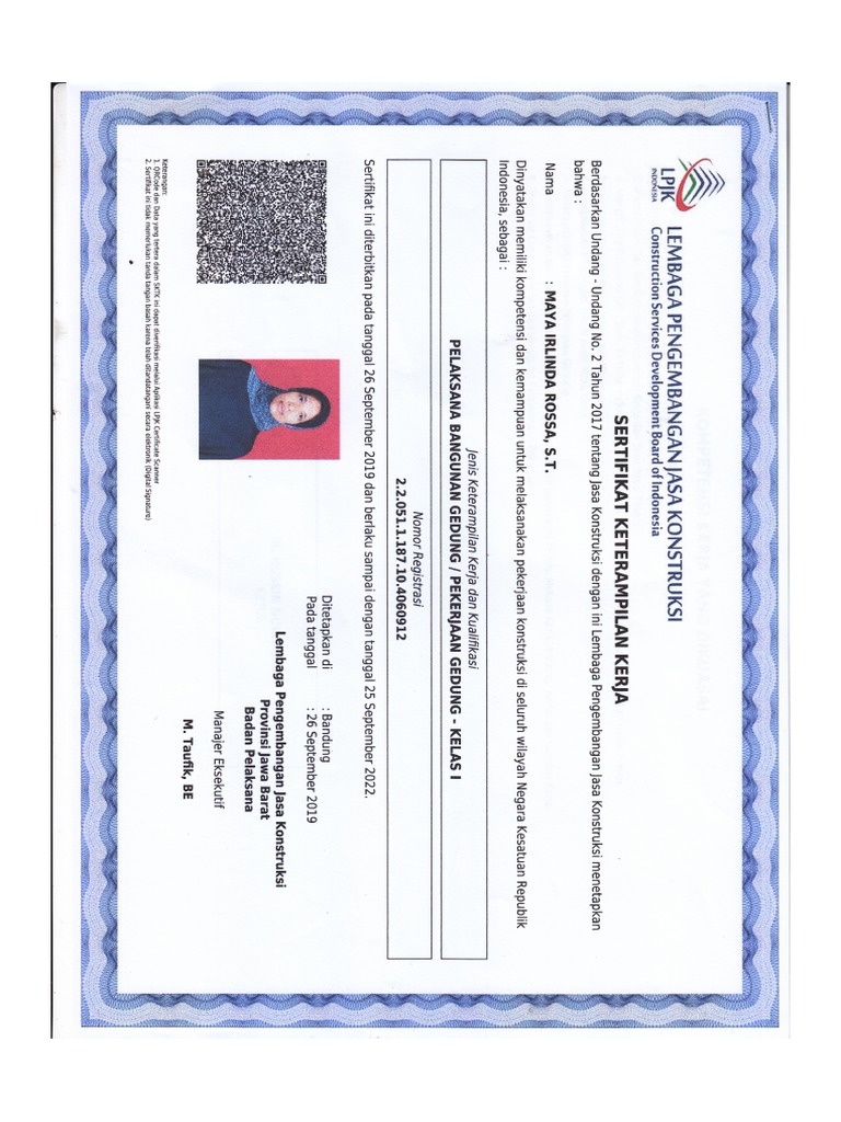 SKT Pelaksana Bangunan Gedung | PDF