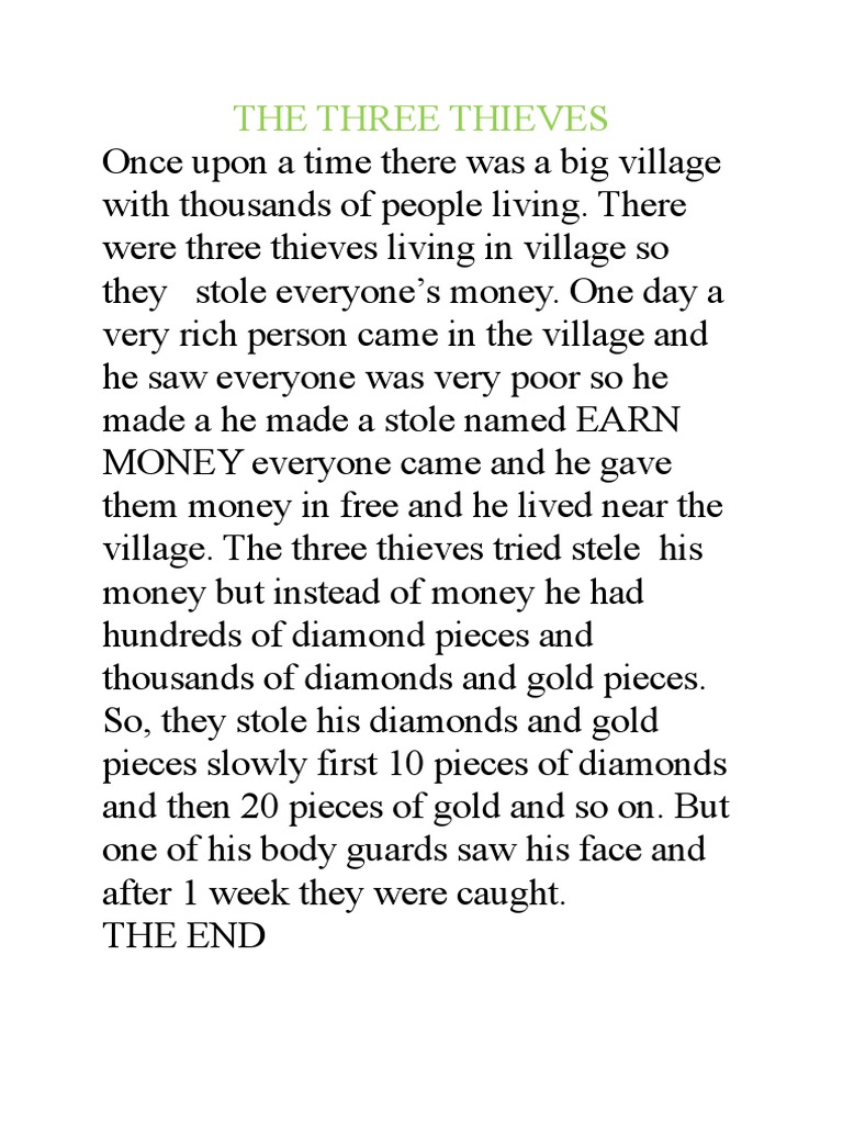 The Three Thieves | PDF