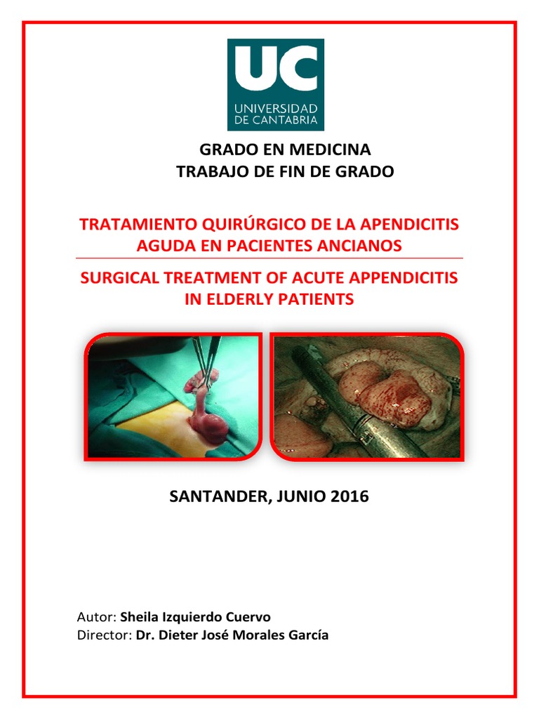 Surgical Treatment Of Acute Appendicitis In Elderly Patients A
