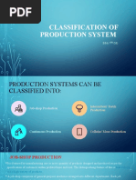 Classification of Production Systems: Assistant Professor Dr. Mahmoud ...