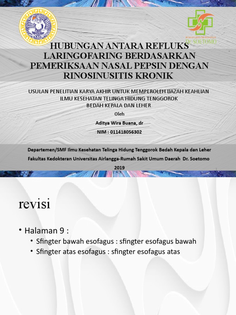 Hubungan Antara Refluks Laringofaring Berdasarkan Pemeriksaan Nasal ...