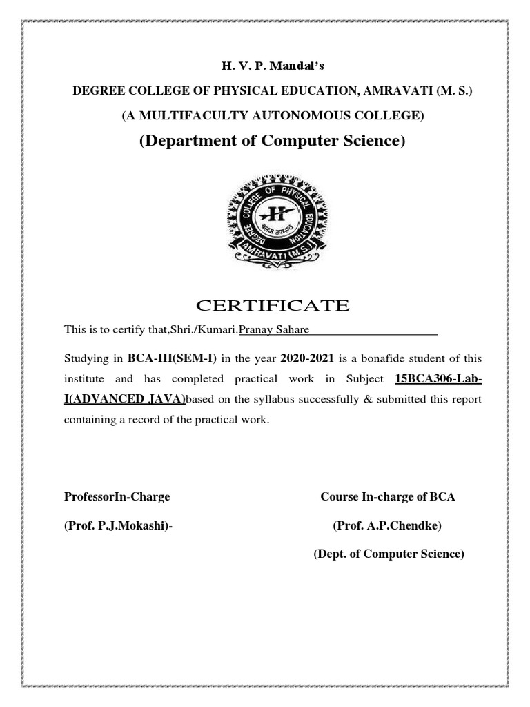 Adv - Java - Pranay Sahare | PDF | Java Platform | Object Oriented ...