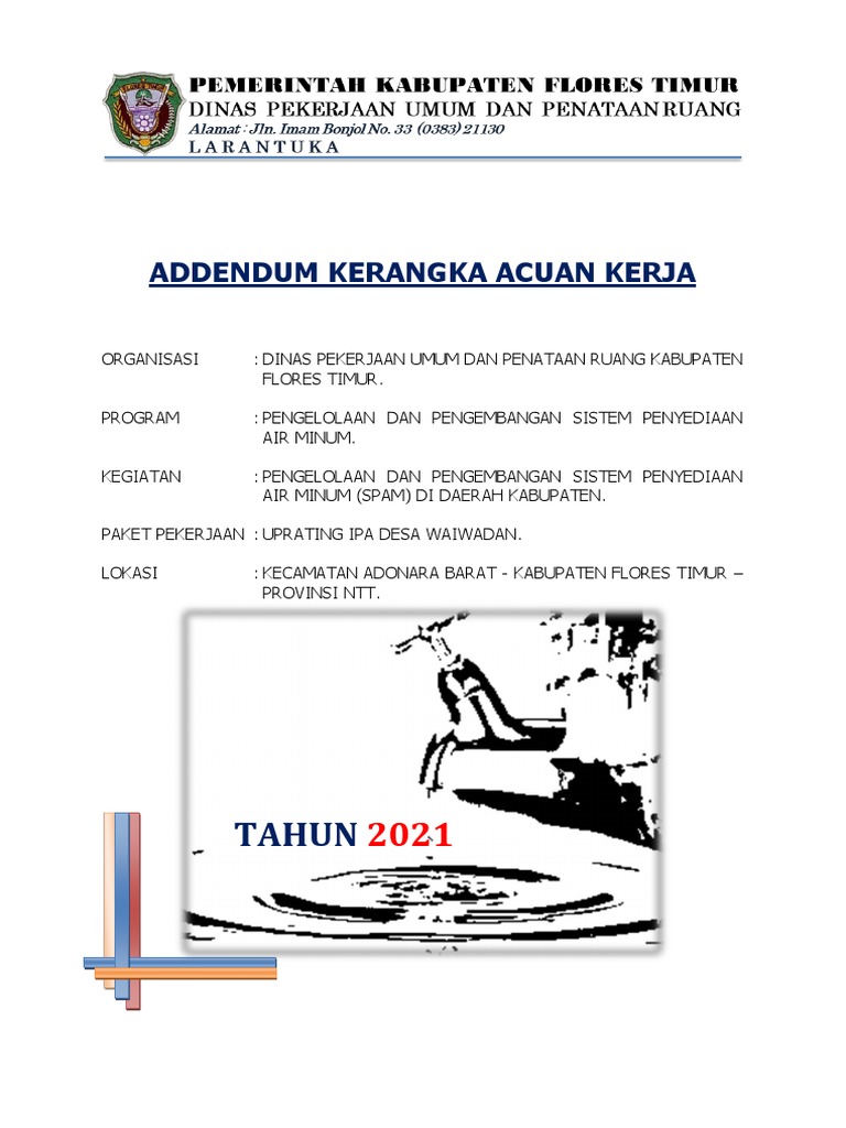 ADDENDUM KAK FISIK IPA WAIWADAN 2021 Revisi | PDF