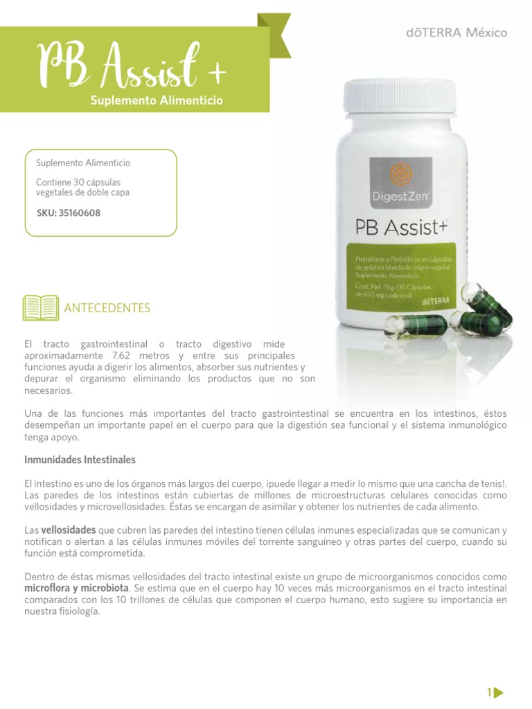 PB Assist Plus | PDF | Digestión | Nutrientes