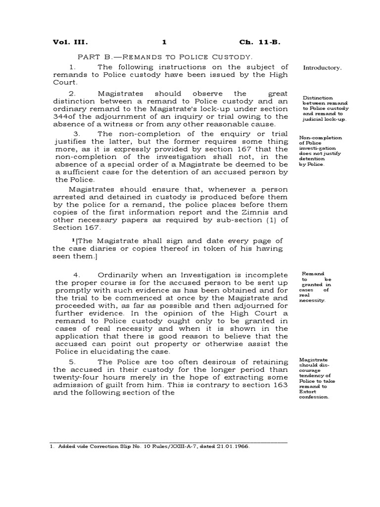Police Custody After Judicial Remand 2 | PDF | Remand (Detention) | Arrest