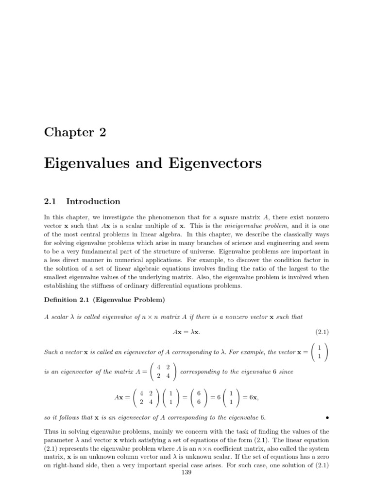 Eigenvalues and Eigenvectors | PDF | Eigenvalues And Eigenvectors ...