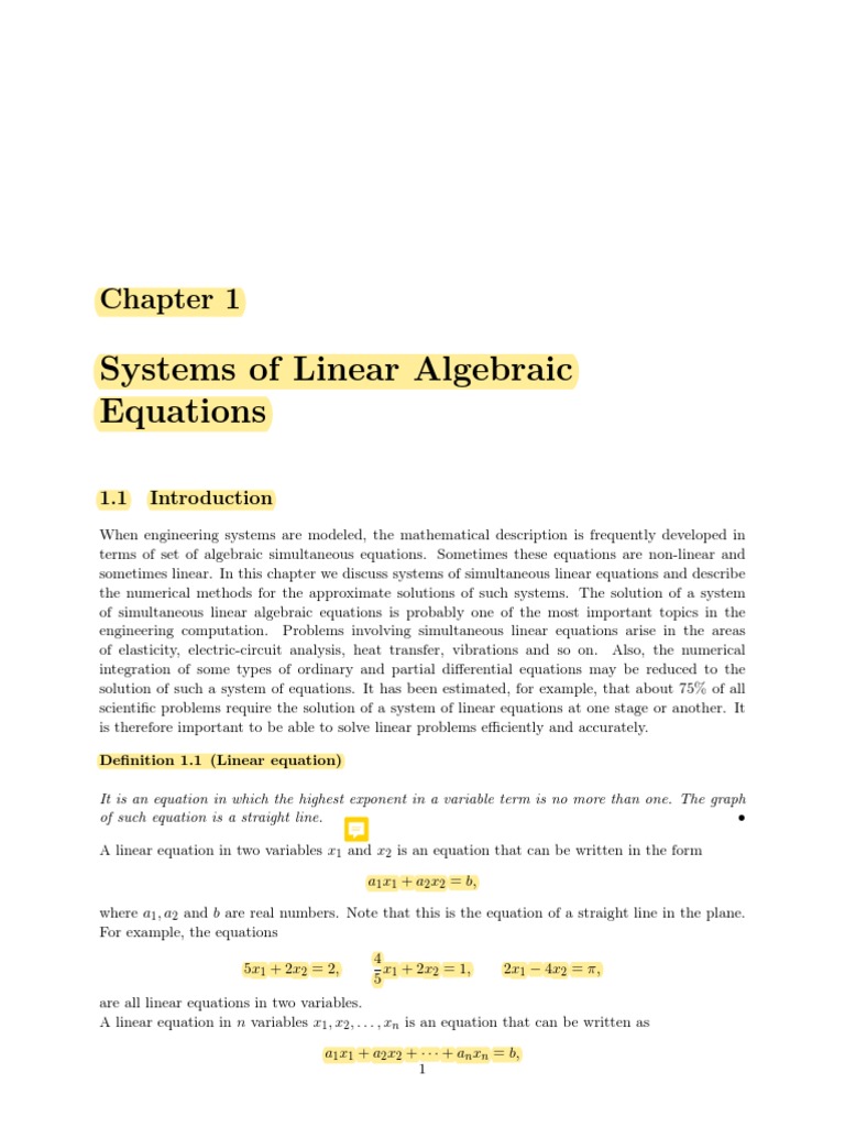 Infinitely Many Solutions in Linear Systems | PDF | Matrix (Mathematics ...