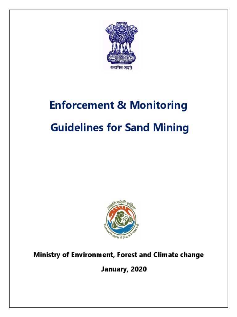 Enforcement Guidelines for Sand Mining 2020 | PDF | Floodplain | River