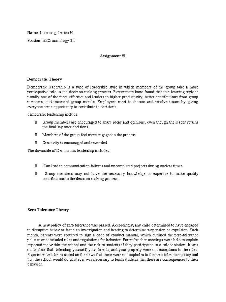 Assignment No.1 - CFLM2 | Download Free PDF | Leadership | Psychology