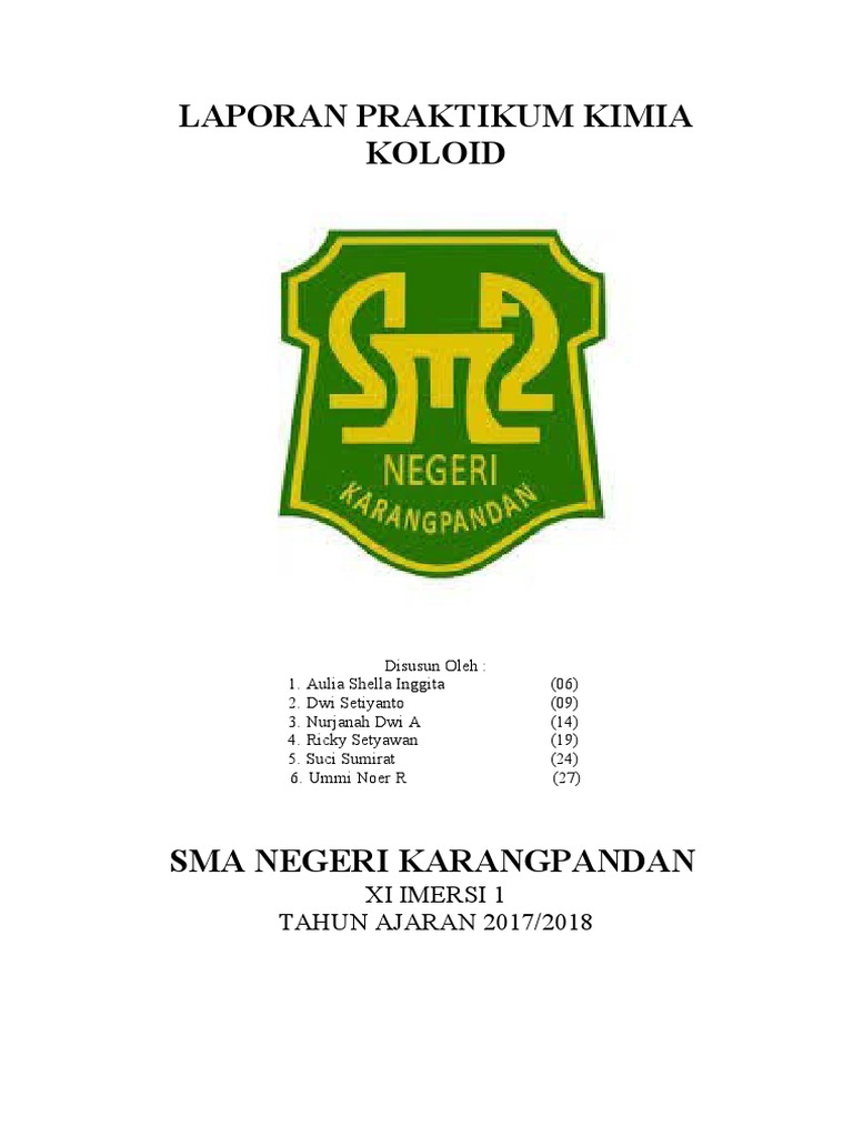 Praktikum Koloid: Dispersi dan Kondensasi | PDF | Sains & Matematika