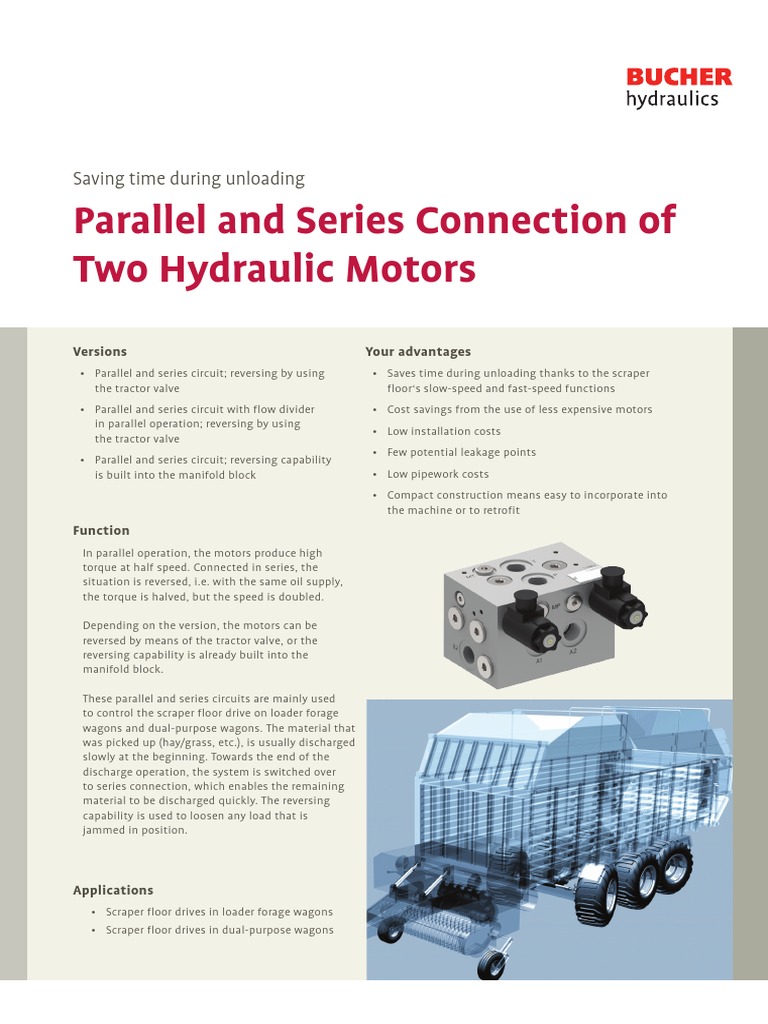Parallel and Series Connection of Two Hydraulic Motors: Saving Time ...