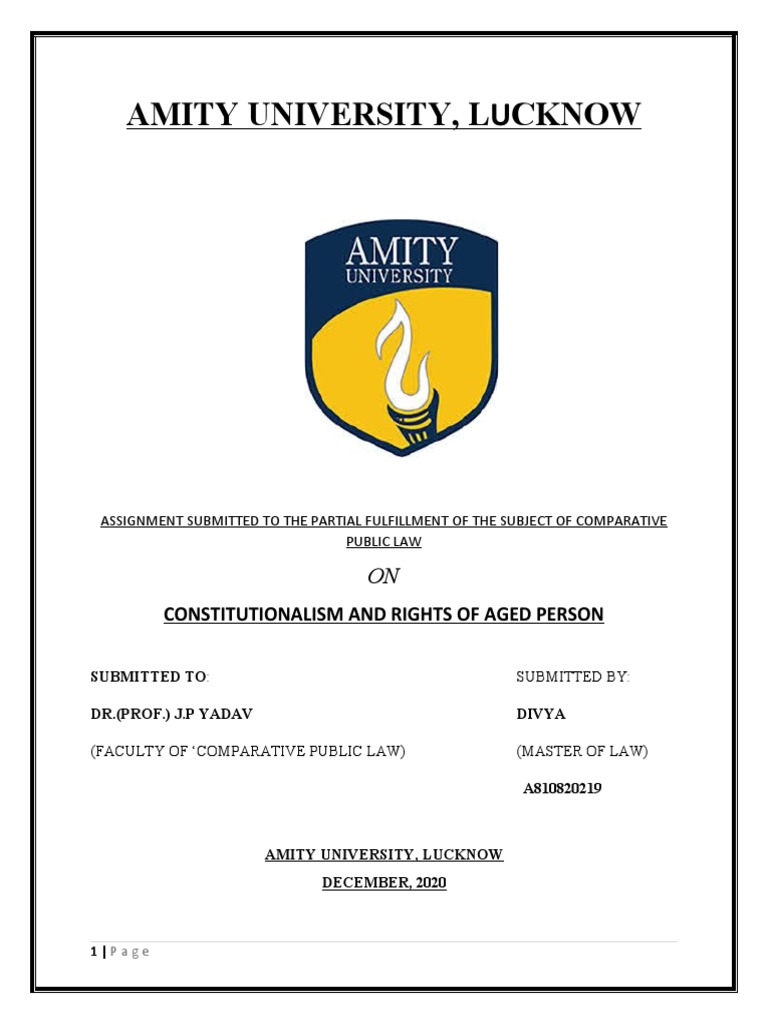 DIVYA Assignment | Download Free PDF | Separation Of Powers | Human Rights