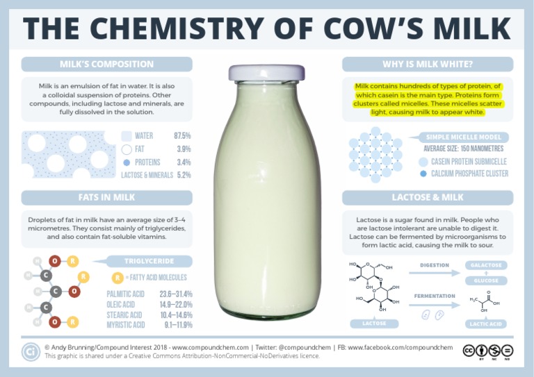 The Chemistry of Milk | PDF | Milk | Nutrition
