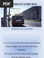 Gyro Bus - The Fly Wheel Powered Bus | PDF | Electrical Engineering | Manufactured Goods