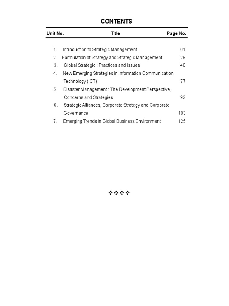 Startegic Management PDF | PDF | Strategic Management | Swot Analysis