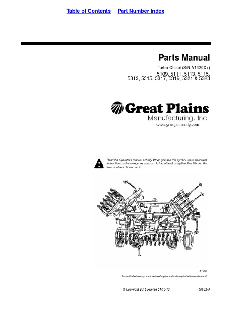 Great Plains Turbo-Cisel TC-5111 | PDF | Nut (Hardware) | Screw